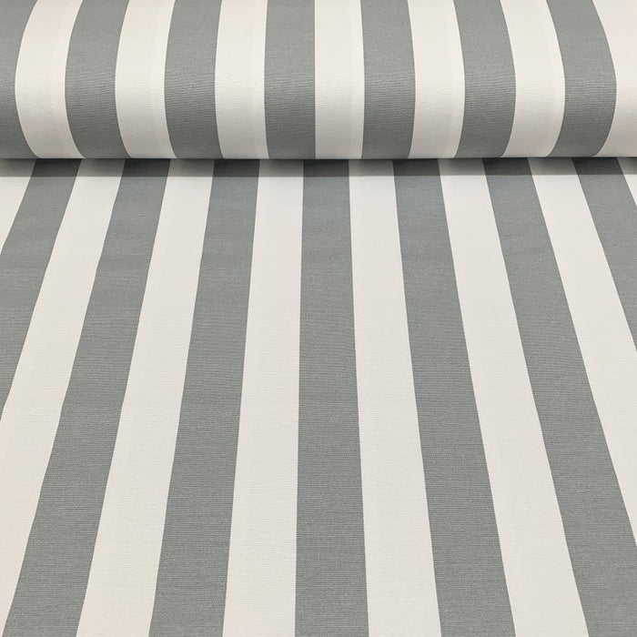 Grey Stripe Fabric, Grey White Upholstery Curtain Fabric – Toiles Fabrics